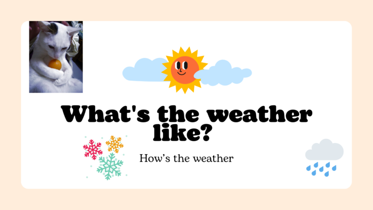 What’s the weather like?詢問天氣文法 - 莓喵英文Fun It rains a lot